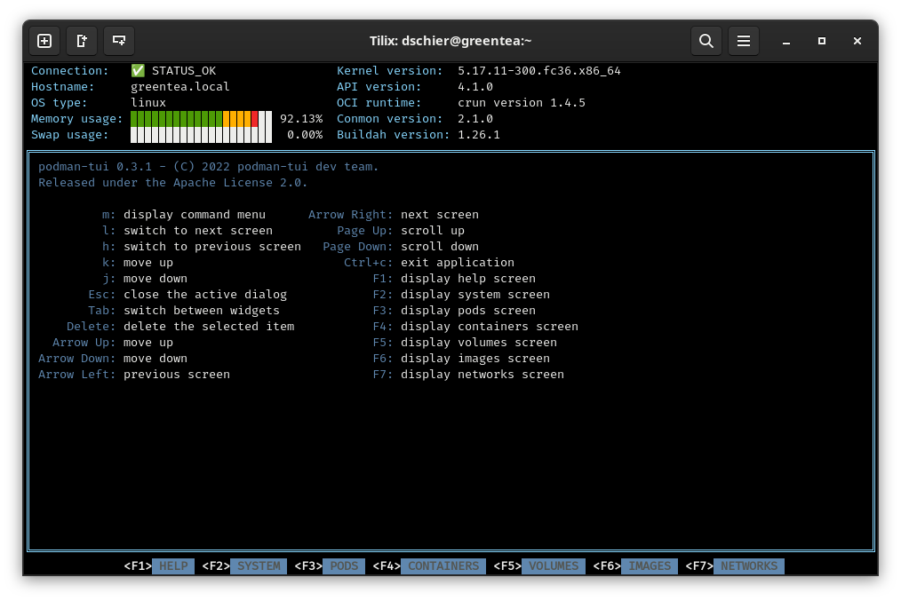 Podman - Graphical Interfaces (for Terminal, Desktop and Server)
