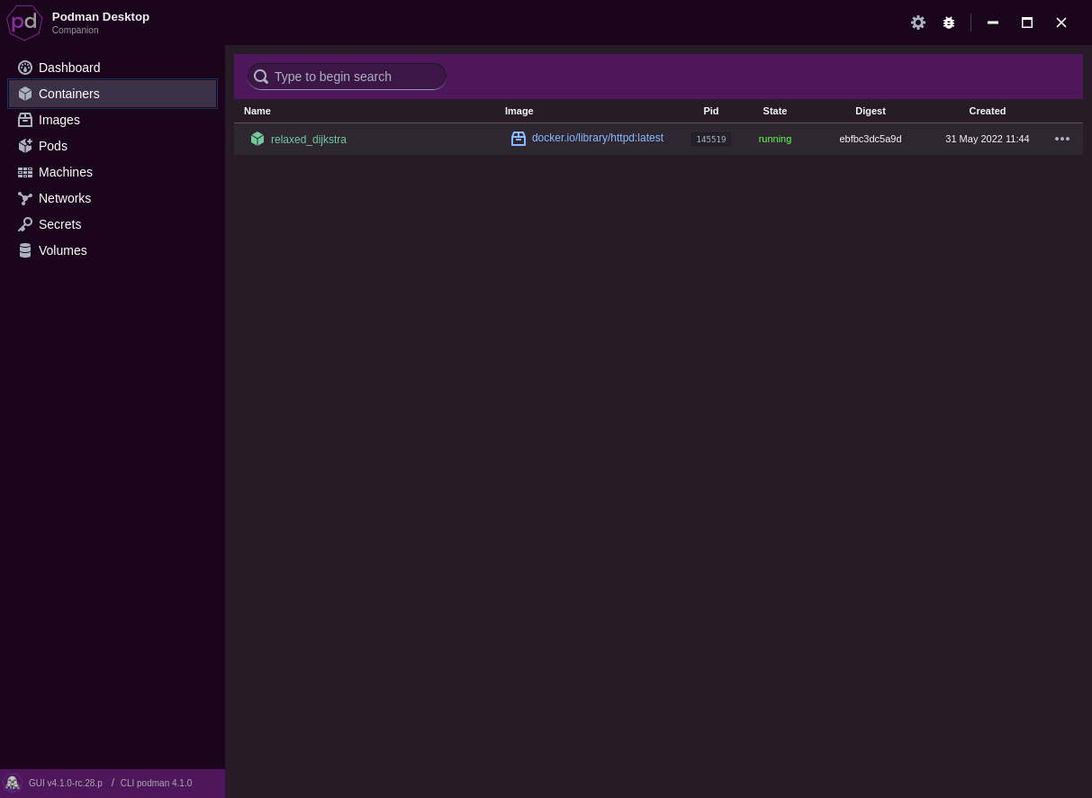 Podman - Graphical Interfaces (for Terminal, Desktop and Server)
