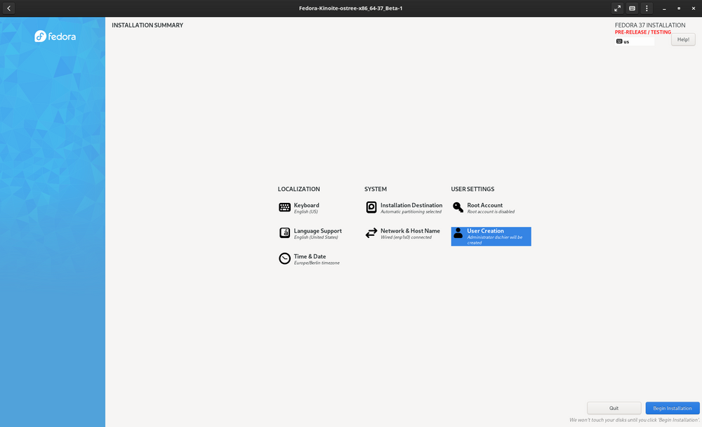 Spotlight - Fedora Kinoite