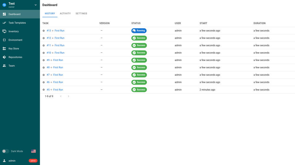 Spotlight - Ansible Semaphore