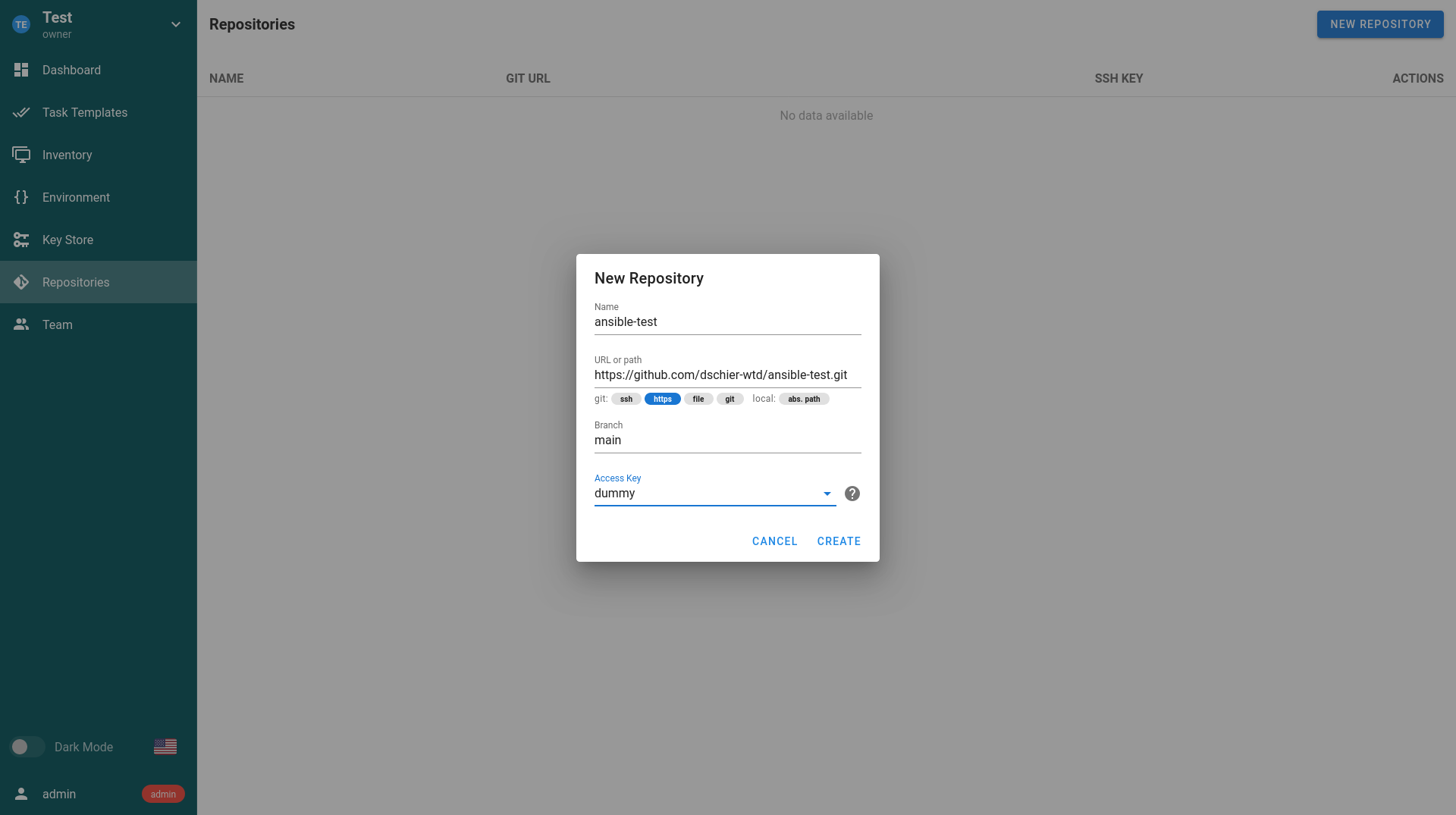 Spotlight - Ansible Semaphore