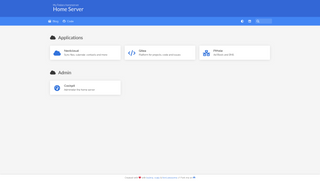 Fedora - Home Server (Application Dashboard)