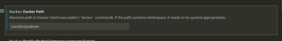 Podman - Configure VS Code for containers