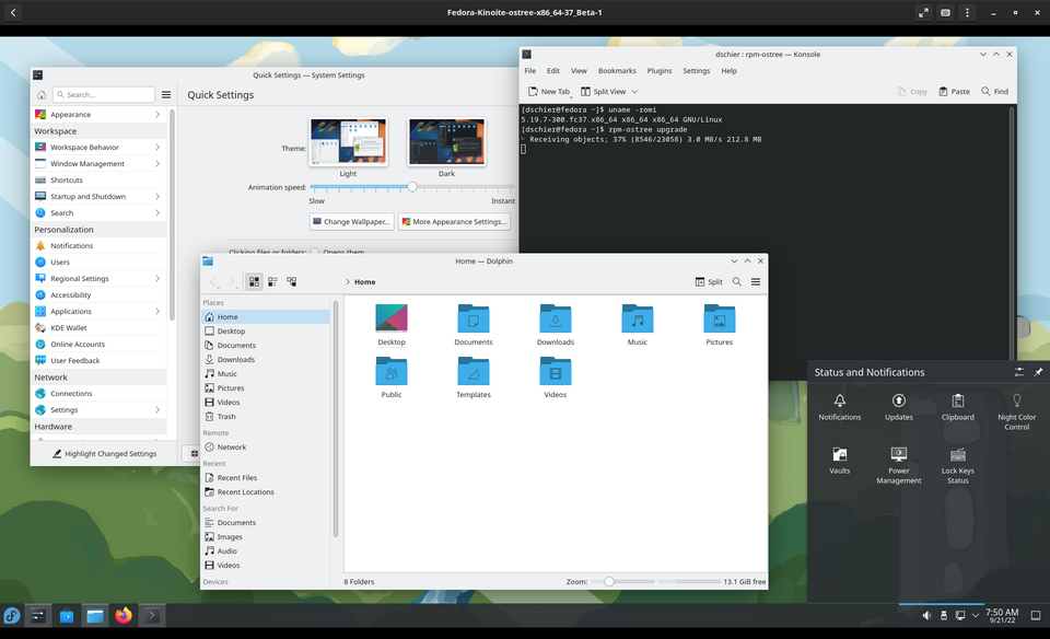Spotlight - Fedora Kinoite